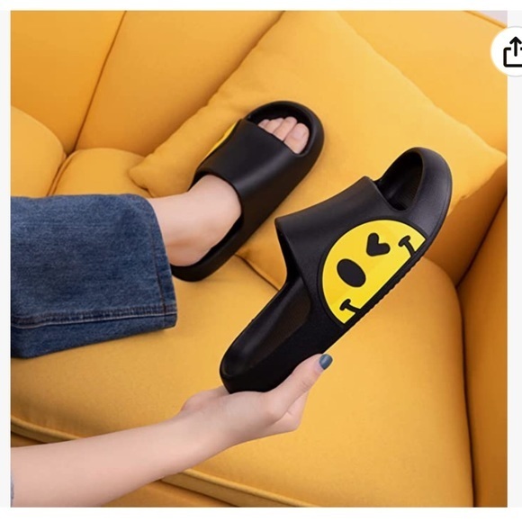 None | Shoes | Smiley Face Sandals Slides For Women And Men Cute Preppy ...